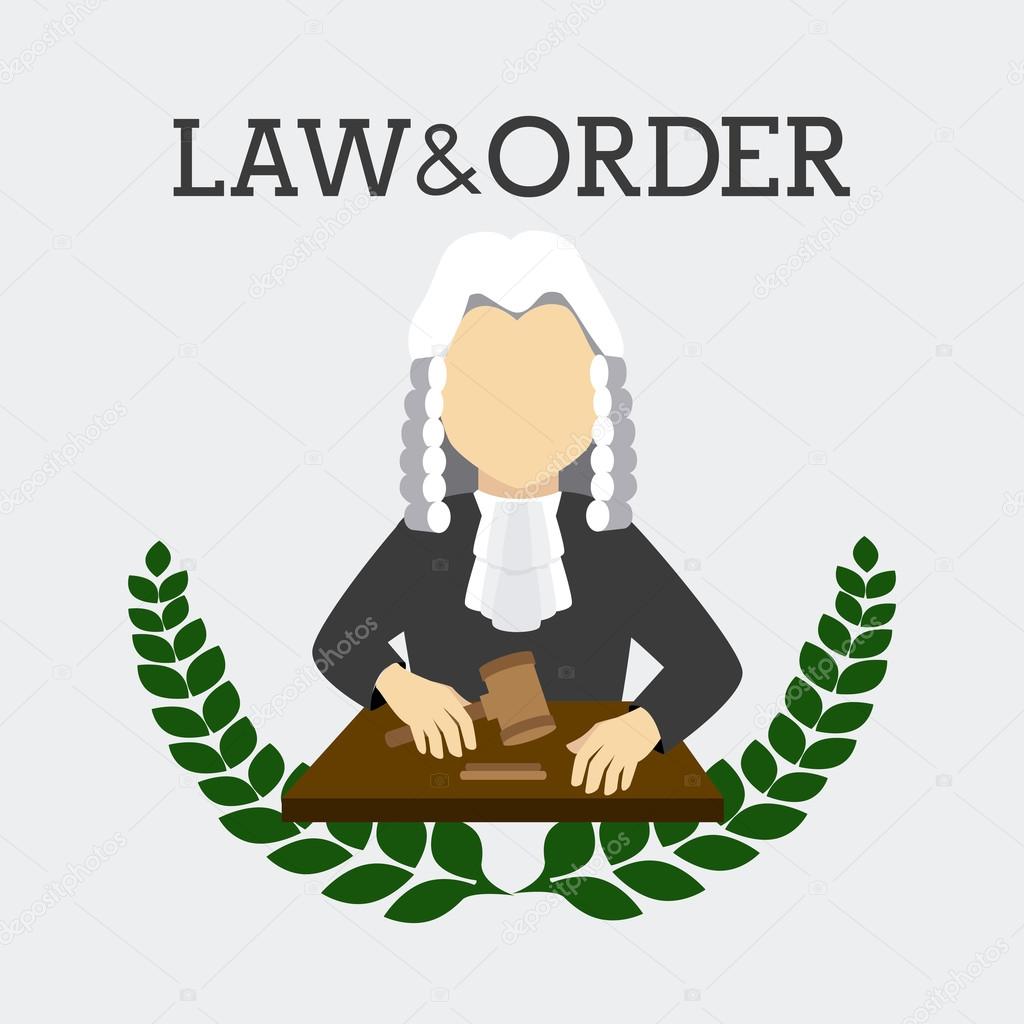 Diseño de la ley, ilustración vectorial . Vector de stock por ...