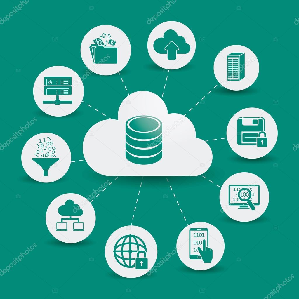 Database Design Vector Illustration — Stock Vector © Yupiramos 67844789