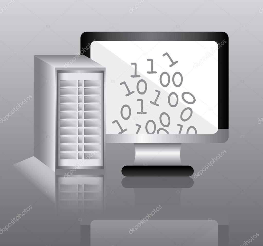 Diseño de base de datos, ilustración vectorial . Vector de stock ...