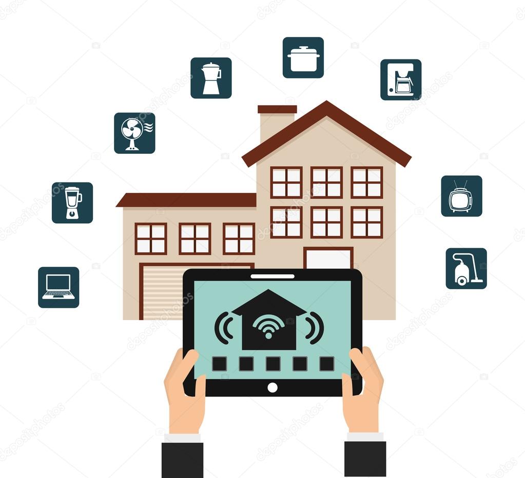 Smart house Stock Vector Image by ©yupiramos #68208877