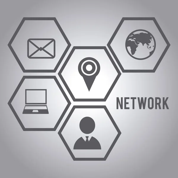 Network design illustration Stock Vector by ©yupiramos 68334511