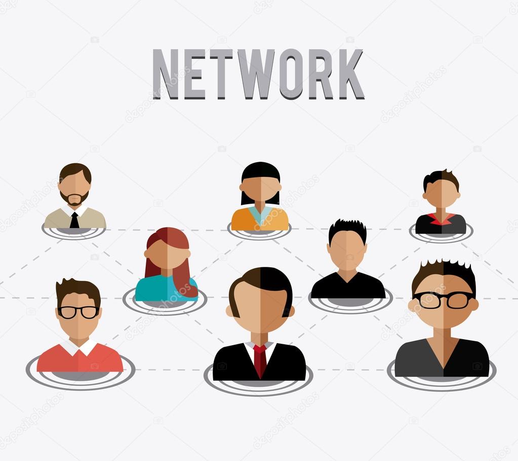 Network design illustration Stock Vector Image by ©yupiramos #68334543