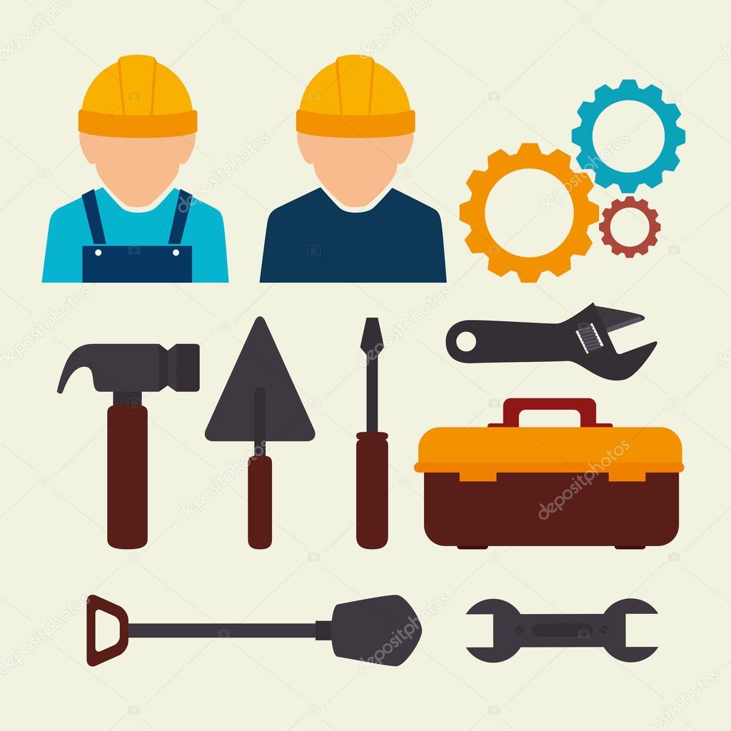 Construction design. Stock Vector by ©yupiramos 69765891