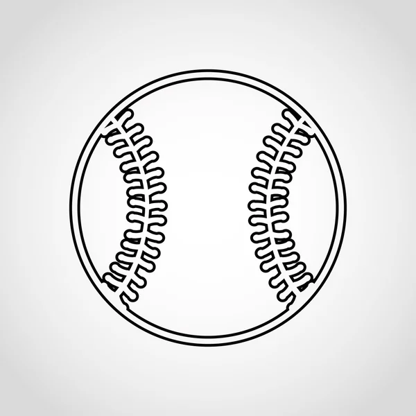 Half Baseball Vector Clipart