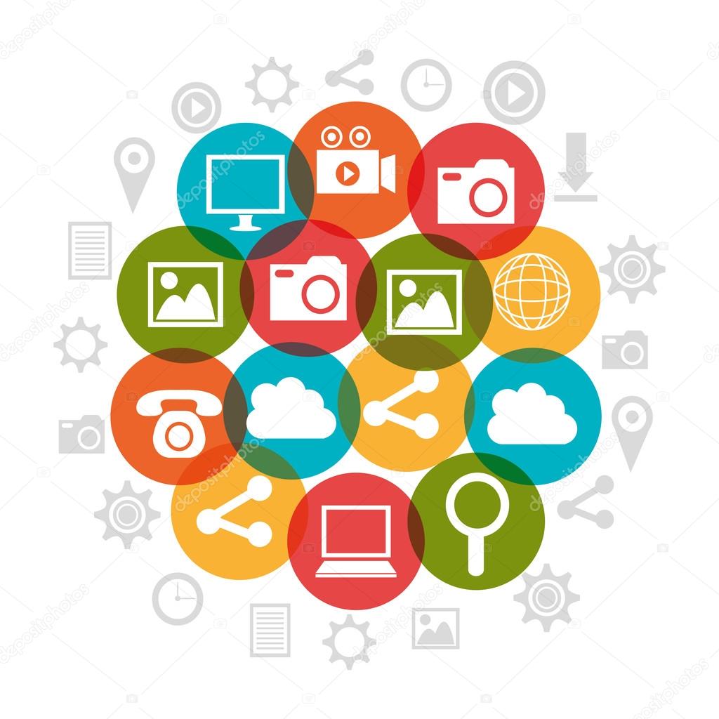 Multimedia design. Stock Vector Image by ©yupiramos #70231033
