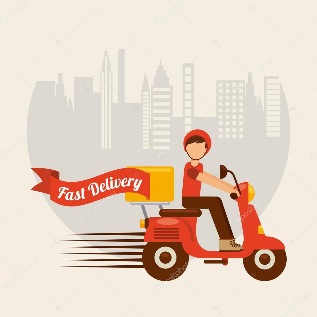 Food delivery Stock Vector Image by ©yupiramos #70537621