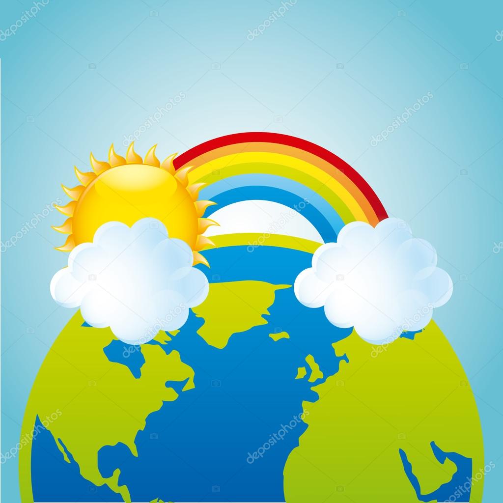 Climate landscape Stock Vector by ©yupiramos 70609347
