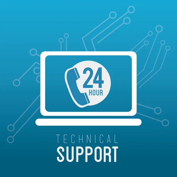 Technical support design. Stock Vector by ©yupiramos 71458957