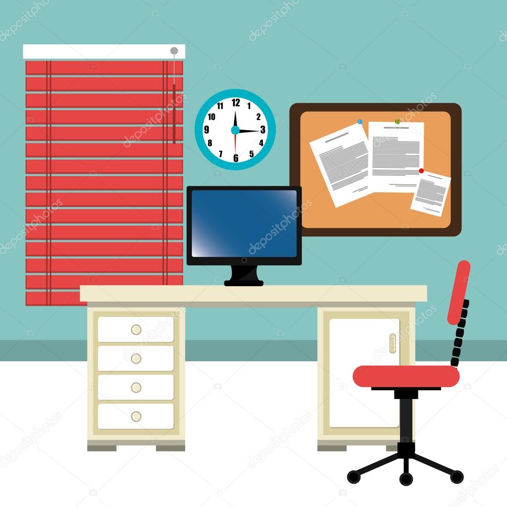 Office design. Stock Vector by ©yupiramos 71545013
