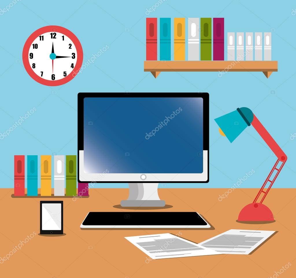 Office design. Stock Vector by ©yupiramos 71545017