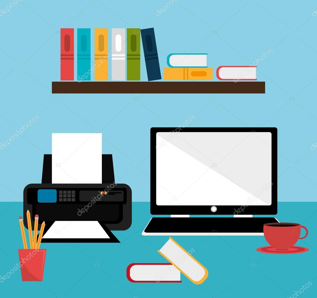 Office design. Stock Vector by ©yupiramos 71545257