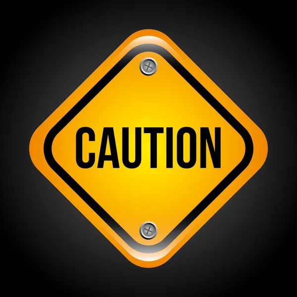 Caution sign design Stock Vector by ©yupiramos 106090372