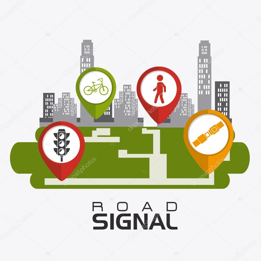 Road signs. Stock Vector by ©yupiramos 74372281