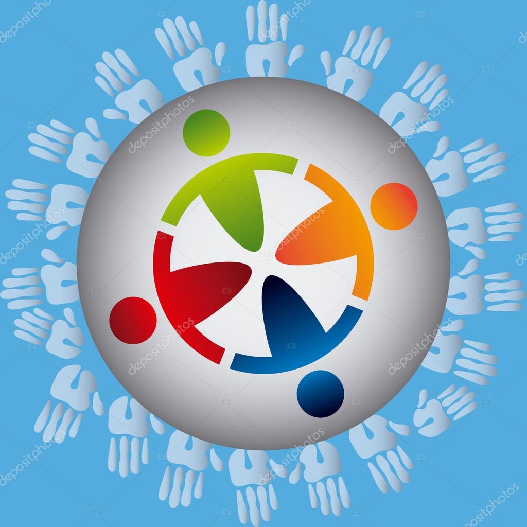 Diversidad multiétnica Vector de stock #74807039 de ©yupiramos