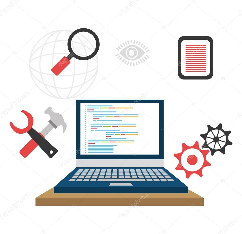 Diseño de software . Vector de stock #75169093 de ©yupiramos