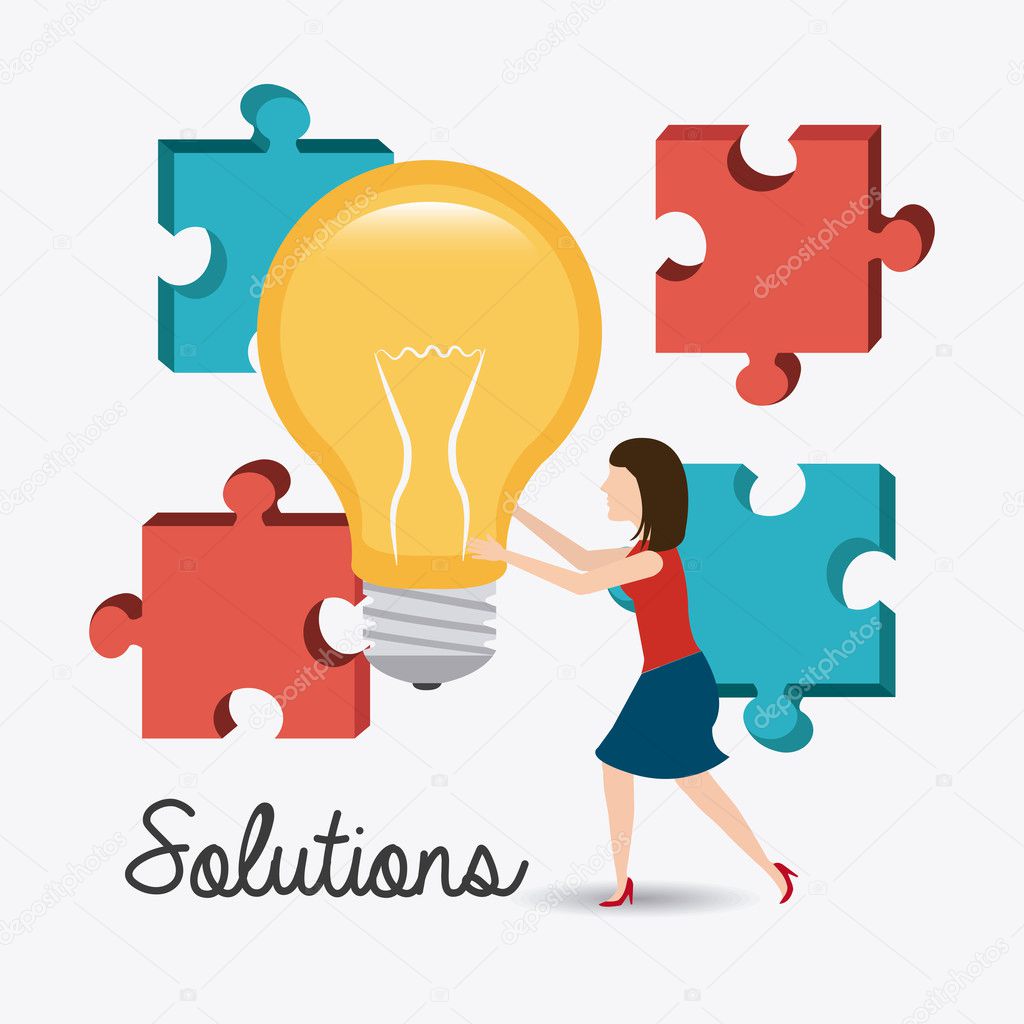Solutions design. Stock Vector by ©yupiramos 75850829