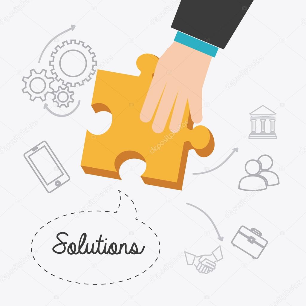 Solutions design. Stock Vector by ©yupiramos 75850867