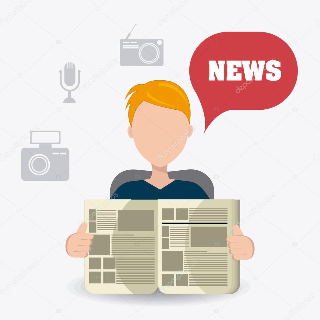 Journalism design. Stock Vector by ©yupiramos 75851349