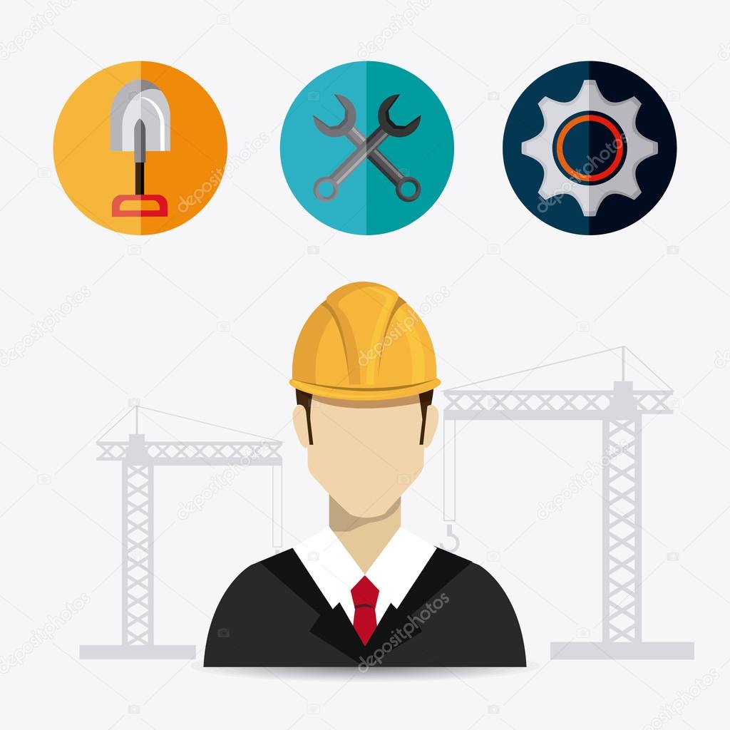 Construction design. Stock Vector by ©yupiramos 75853903