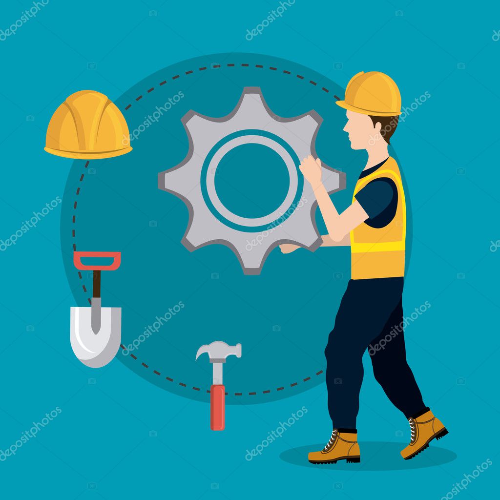 Construction design. Stock Vector by ©yupiramos 75853911