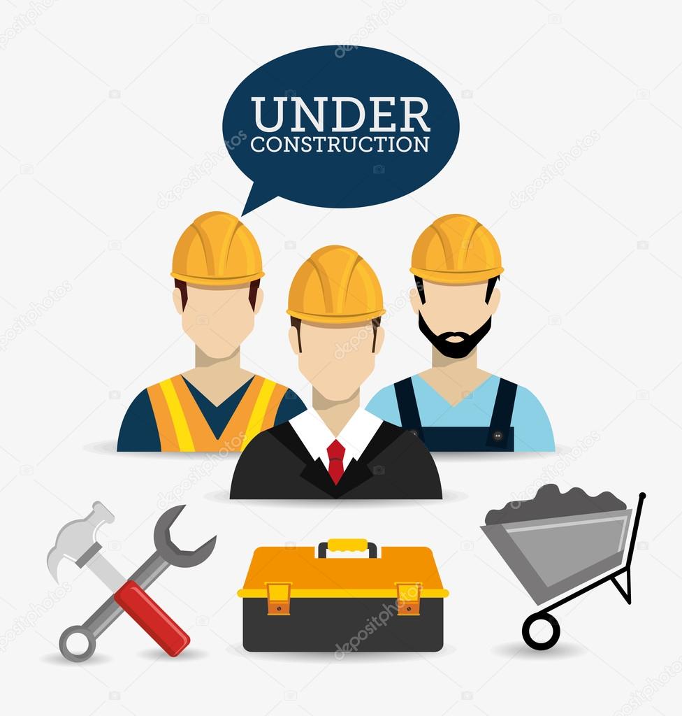 Construction design. Stock Vector by ©yupiramos 75854065