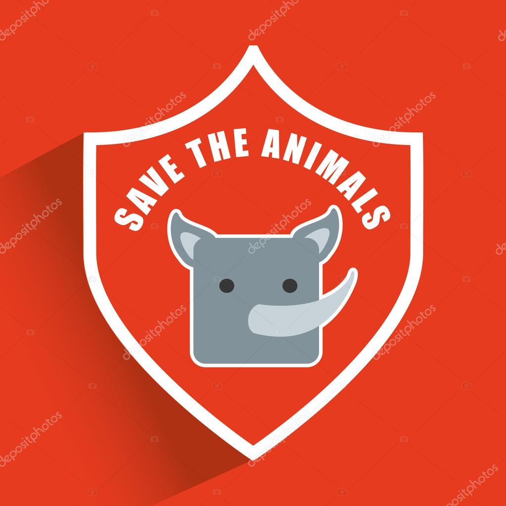 Save the animals Stock Illustration by ©yupiramos #76308127