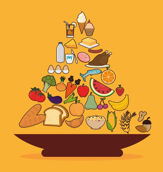 Healthy food visual design Stock Vector Image by ©yupiramos #77348942