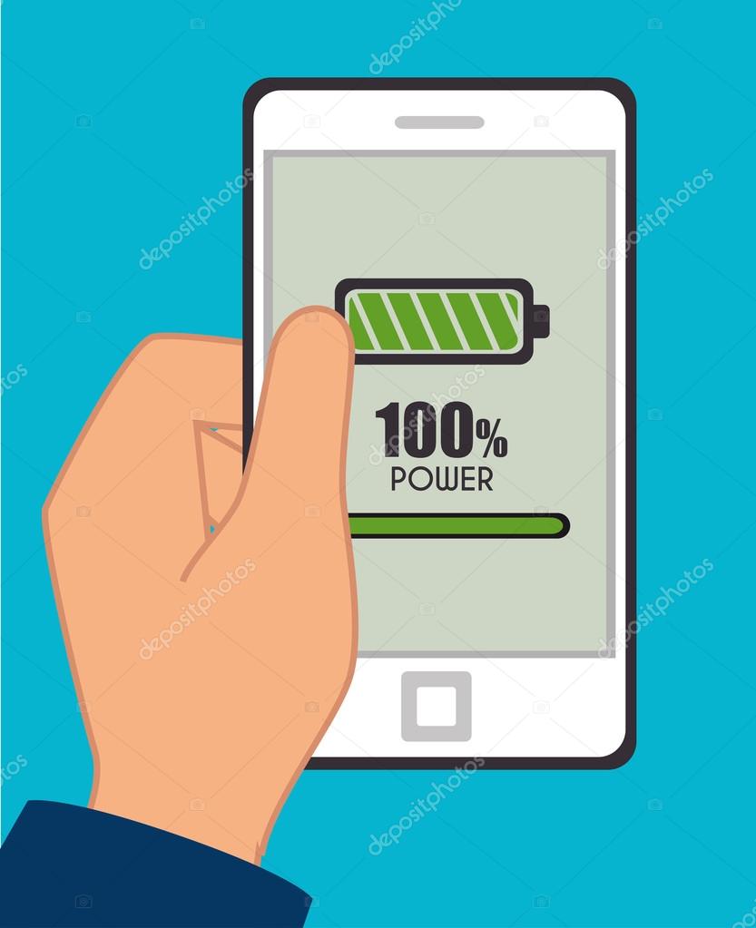 Battery widget design. Stock Vector Image by ©yupiramos #77349992