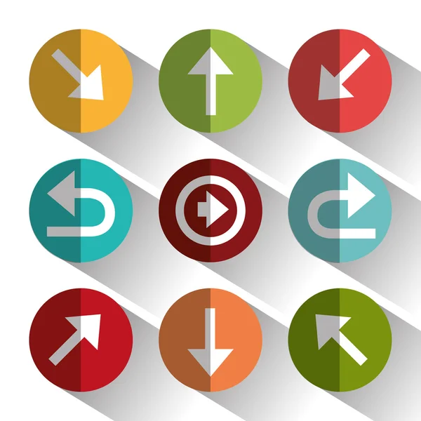 Arrows digital design. Stock Vector by ©yupiramos 81296718