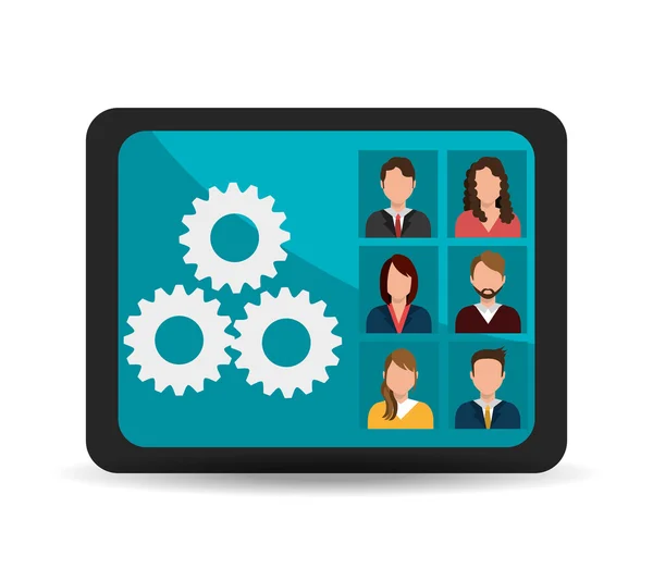 Teamwork visual design. Stock Vector Image by ©yupiramos #77605108