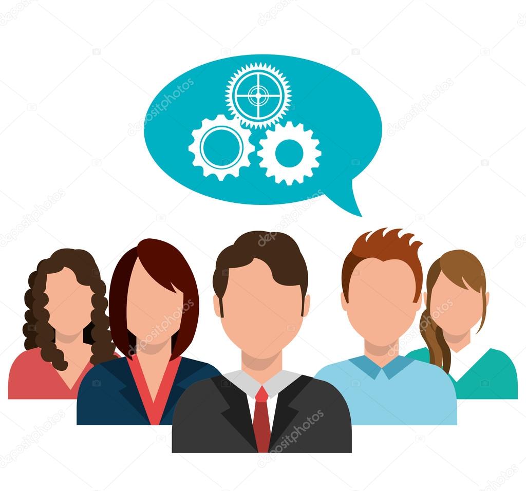 Teamwork visual design. Stock Vector Image by ©yupiramos #77605108