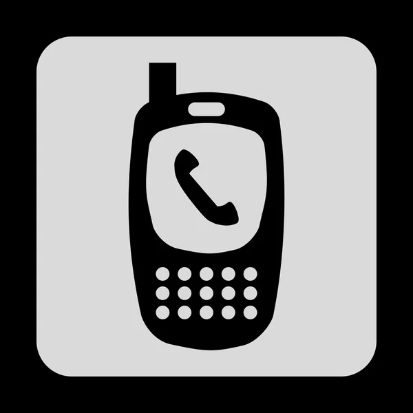 White Cell Phone Icon