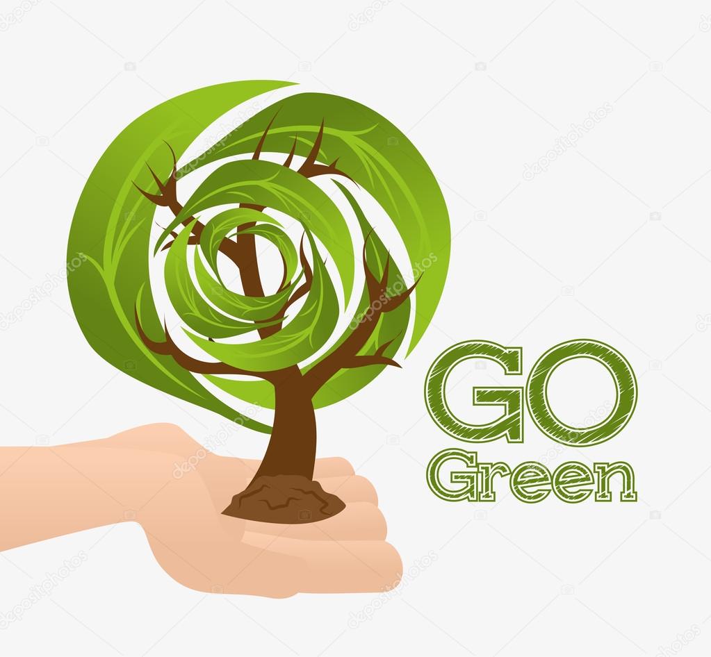 Go green design. Stock Vector Image by ©yupiramos #81122528