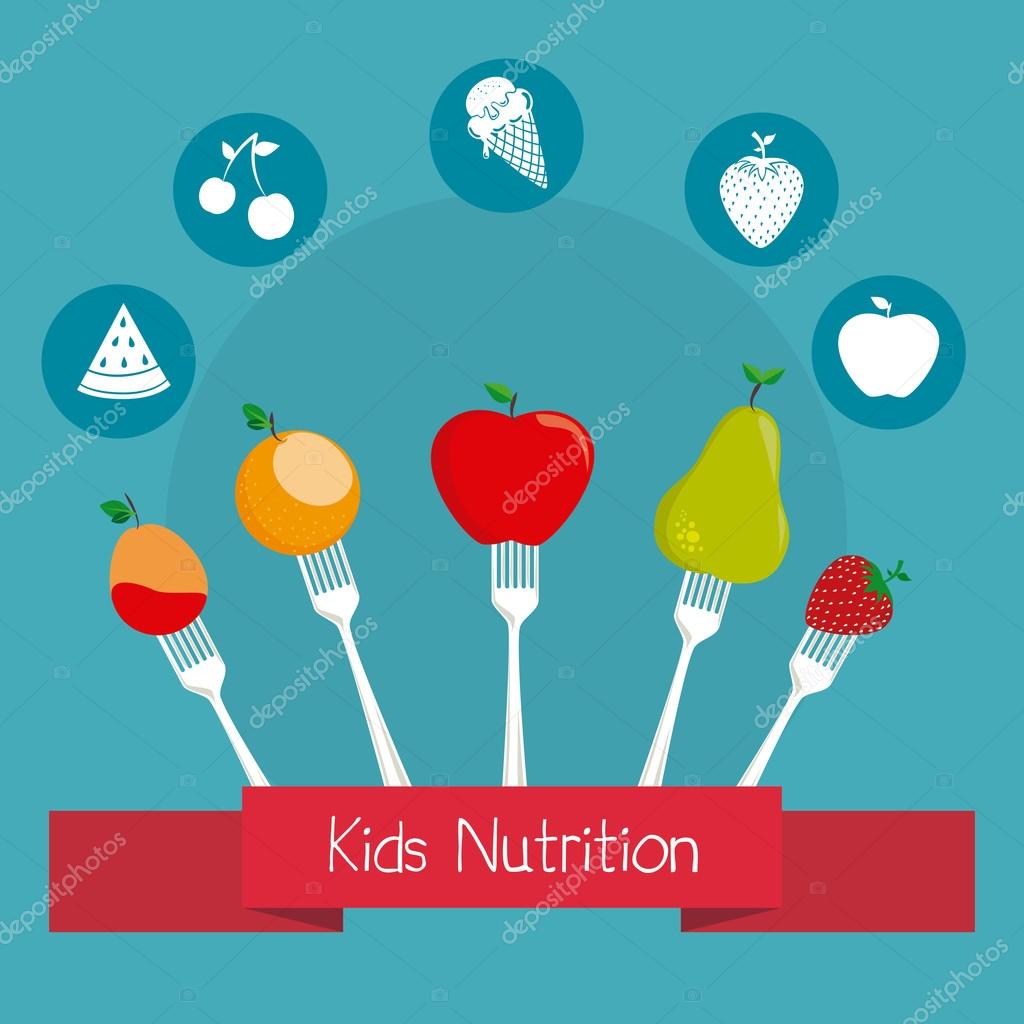 Kids food design. Stock Vector Image by ©yupiramos #81131656