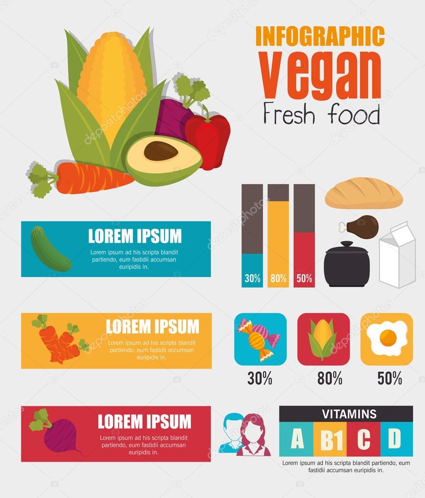 Healthy food design. Stock Vector Image by ©yupiramos #81282016