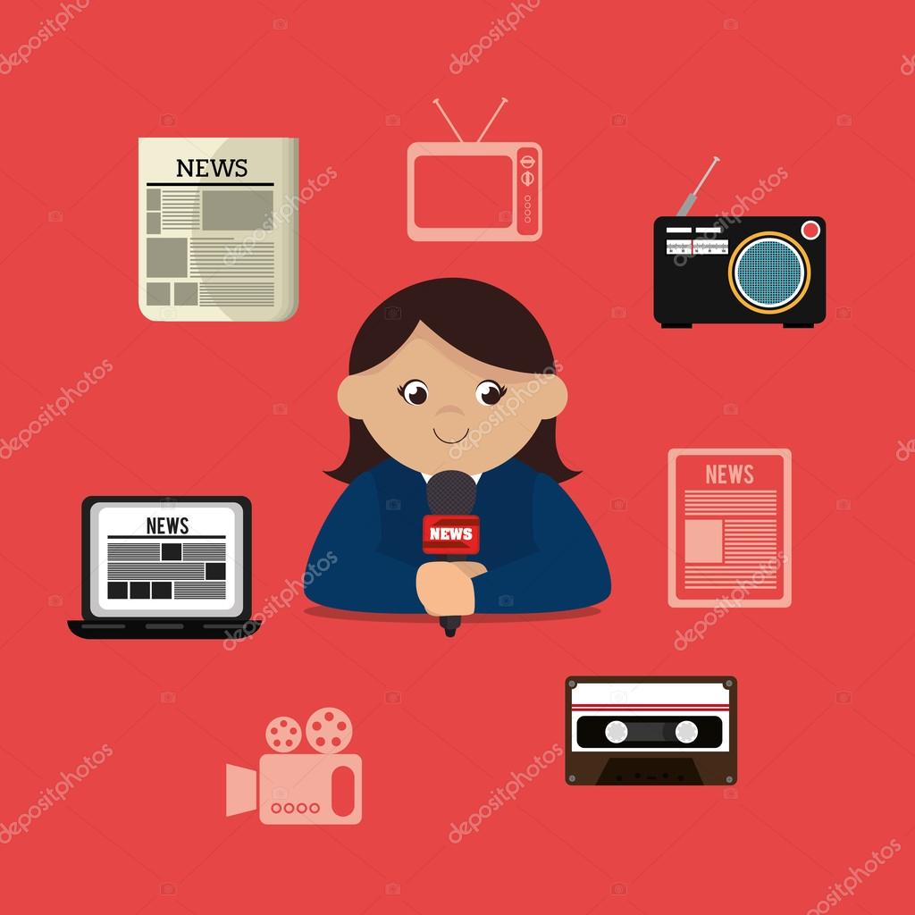 Journalism design. Stock Vector by ©yupiramos 81306440