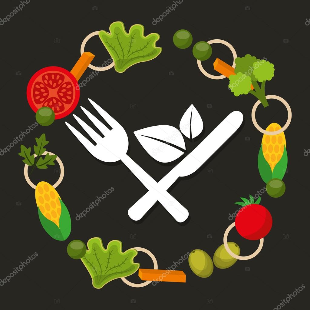 Vegetarian menu Stock Vector Image by ©yupiramos #82196024