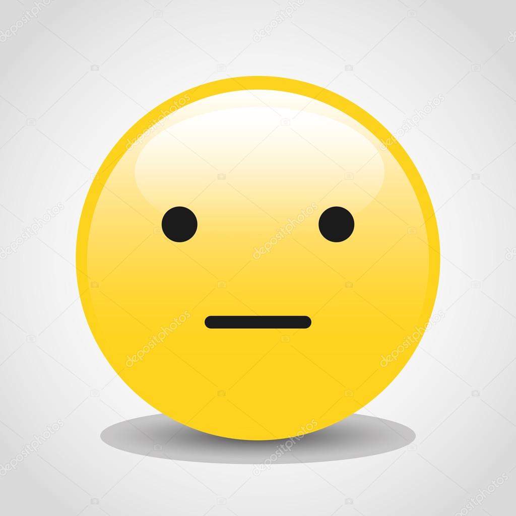 Indifferent Smiley Face