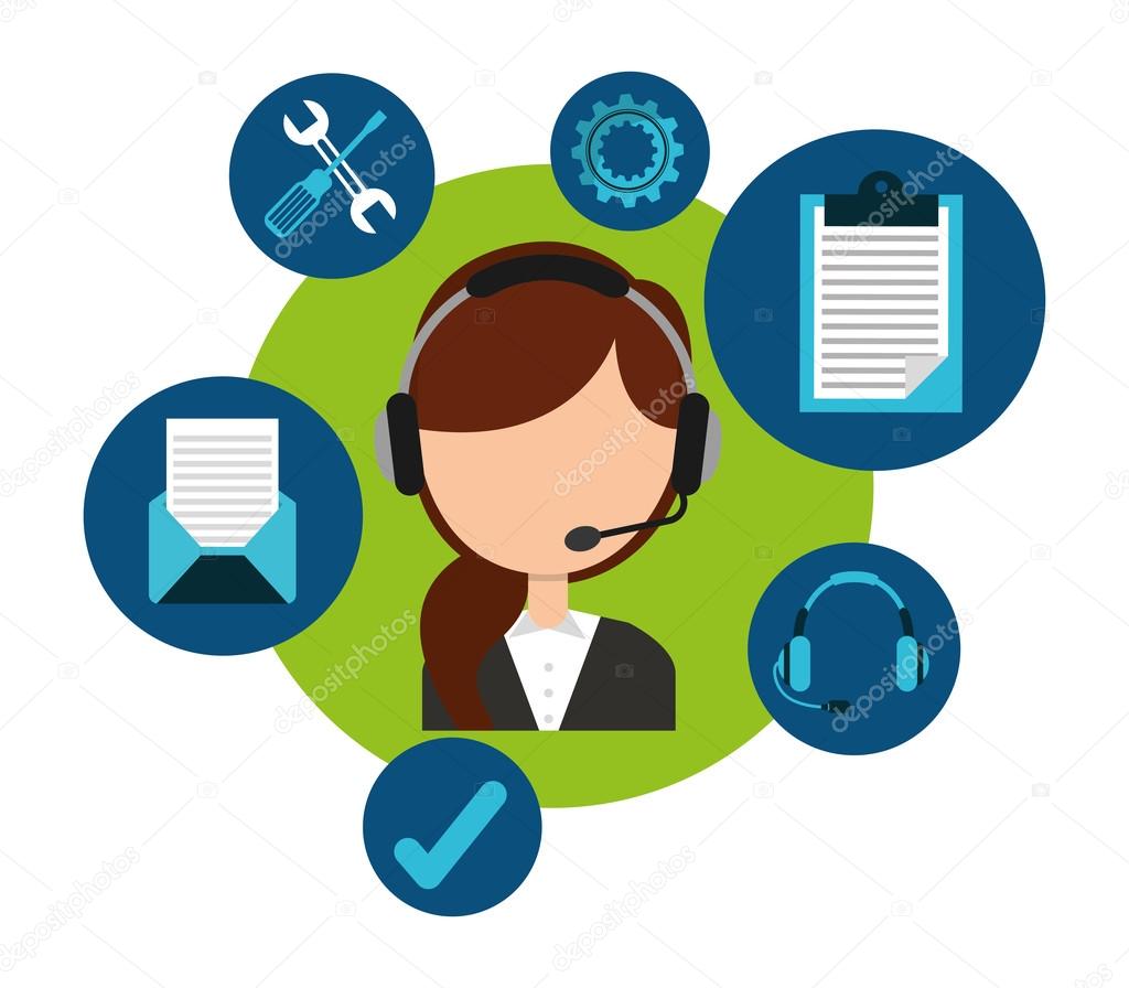 Customer service Stock Vector Image by ©yupiramos #82941040 Customer service Stock Vector Image by ©yupiramos #82941040