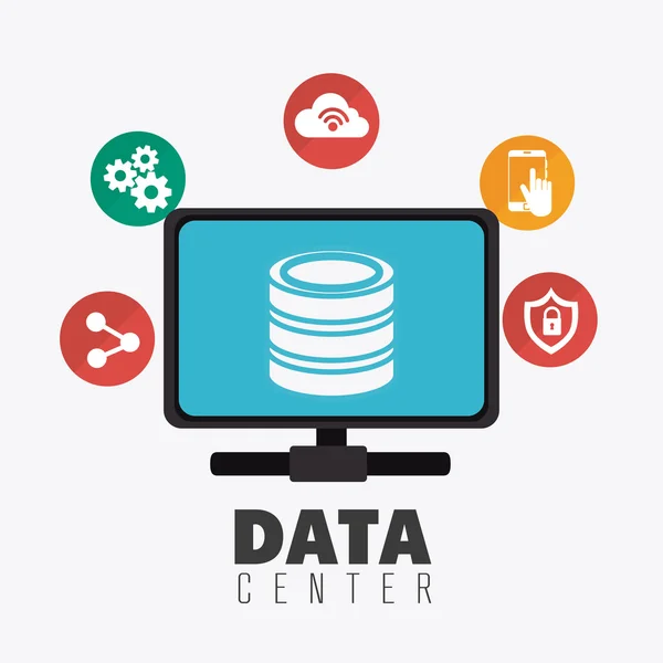 Database digital design. Stock Vector by ©yupiramos 83087684