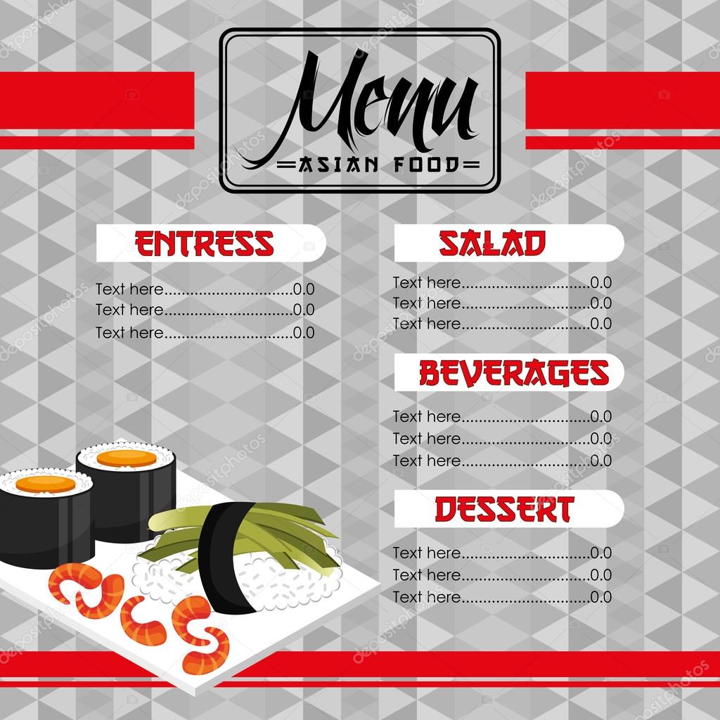 Japanese food menu Stock Vector by ©yupiramos 84738660