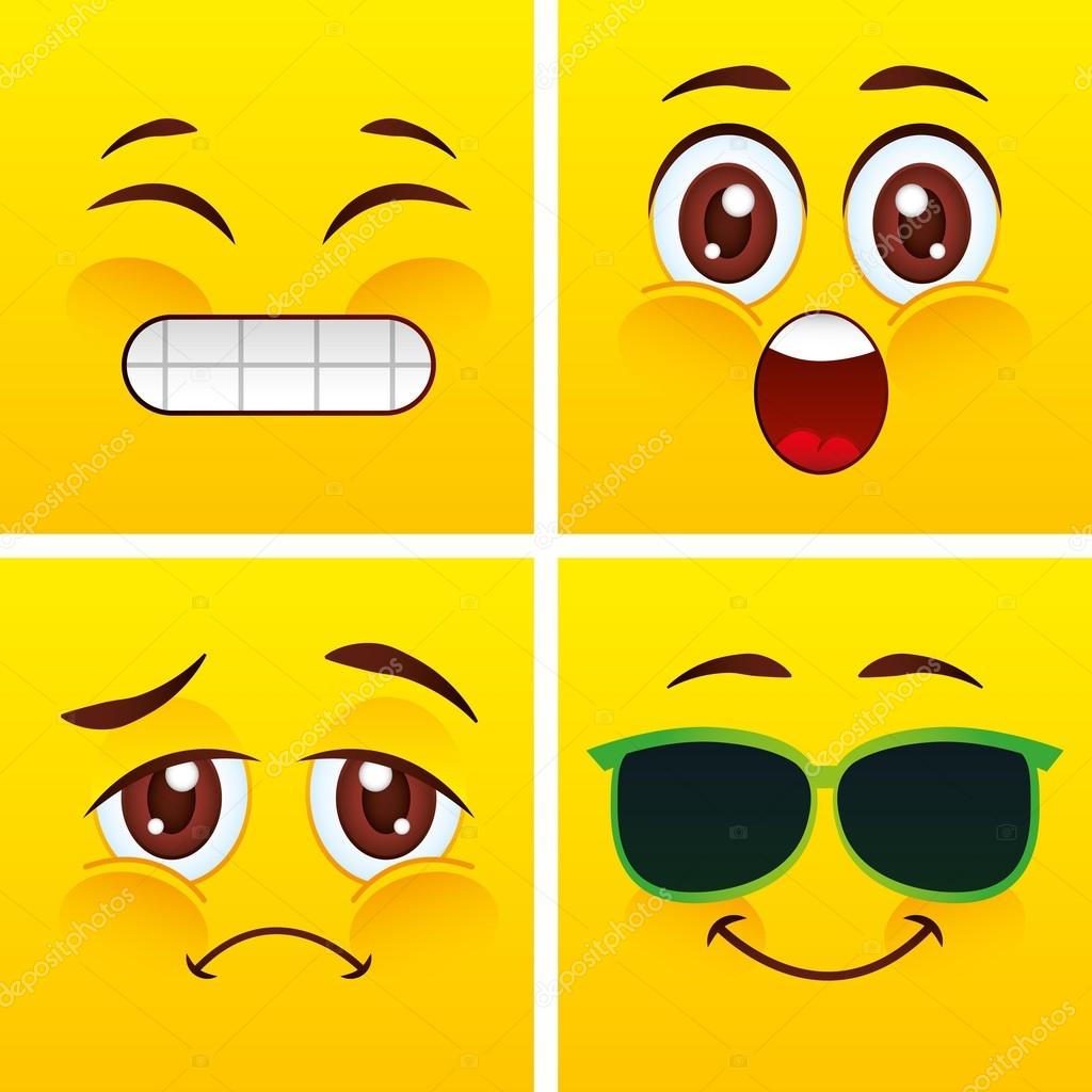Smiley faces design Stock Vector Image by ©yupiramos #90307380