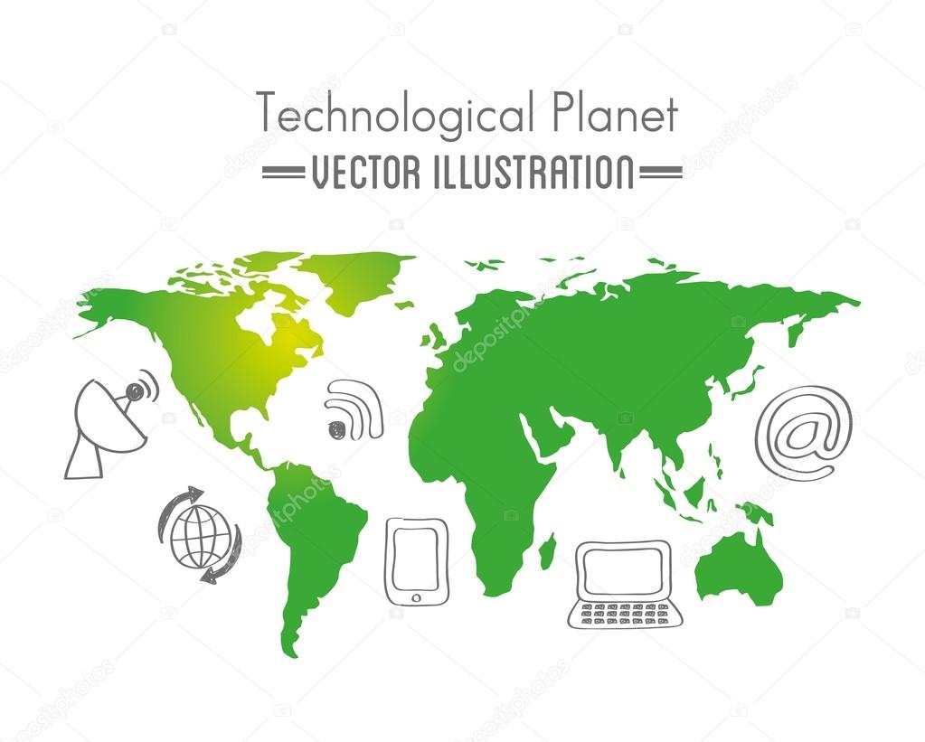 Earth planet concept design Stock Vector Image by ©yupiramos #90308406