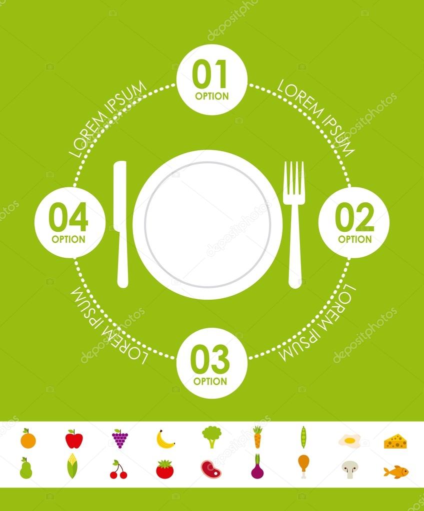 Nutritional food design Stock Vector by ©yupiramos 91218478