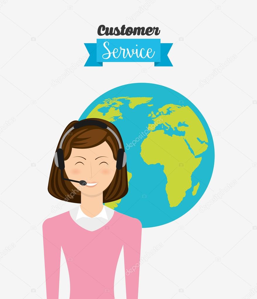 Customer service design Stock Vector by ©yupiramos 91634650