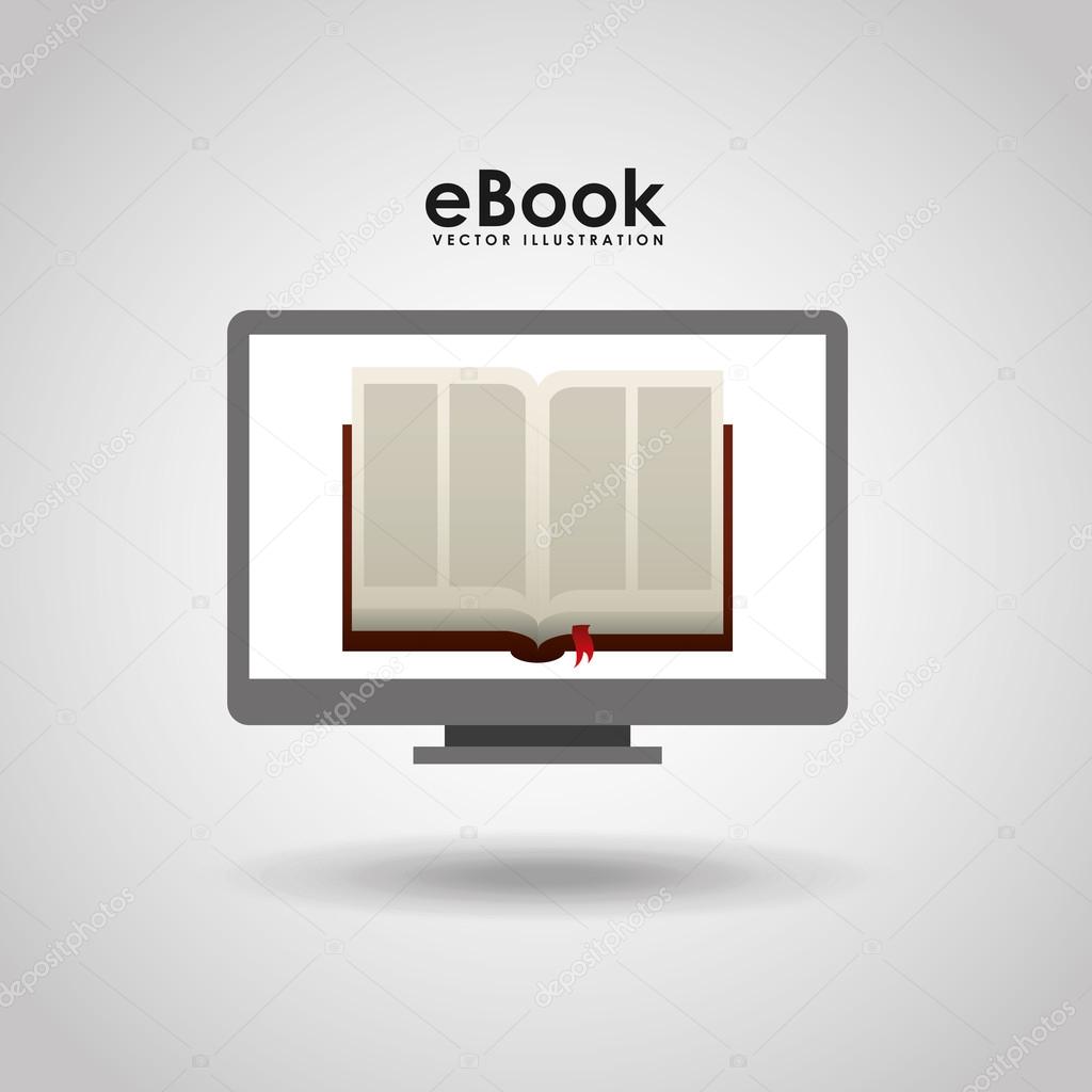 E-book concept design Stock Vector by ©yupiramos 92287034