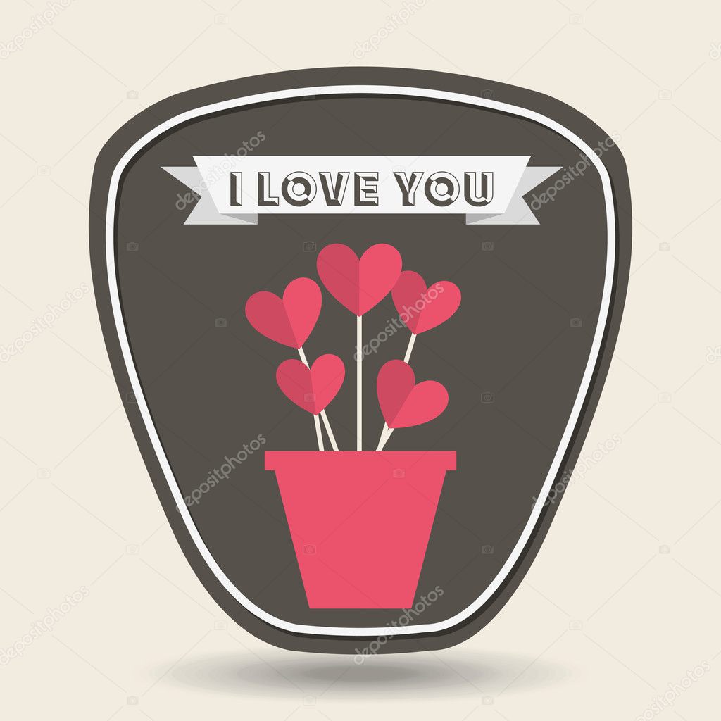 Love card design Stock Vector by ©yupiramos 94108528