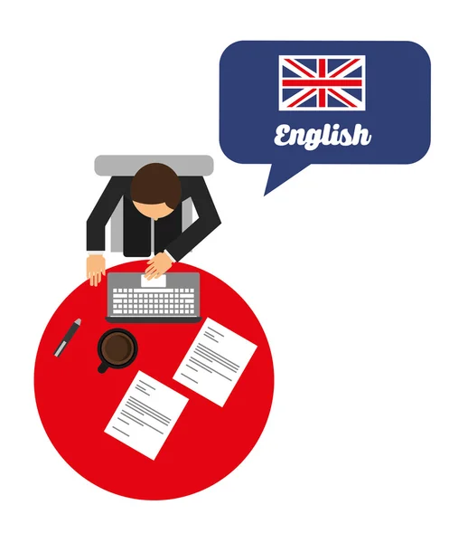 Learn english design Stock Vector by ©yupiramos 94869584