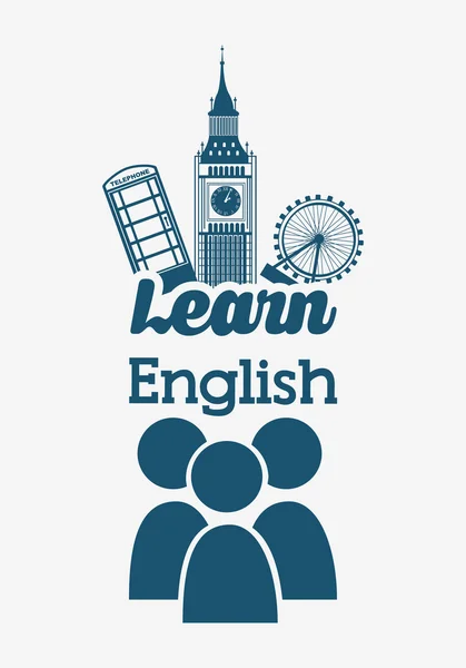 Learn english design Stock Vector by ©yupiramos 94869450