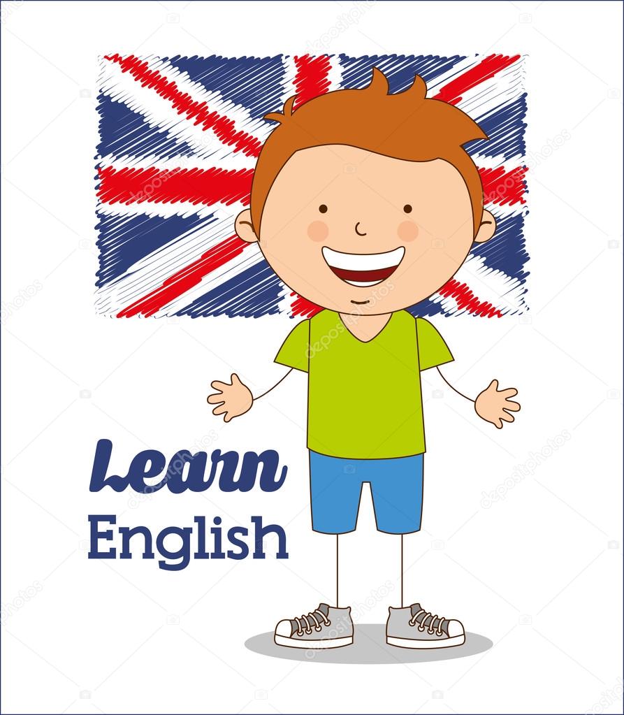 Kids Learning English Clipart